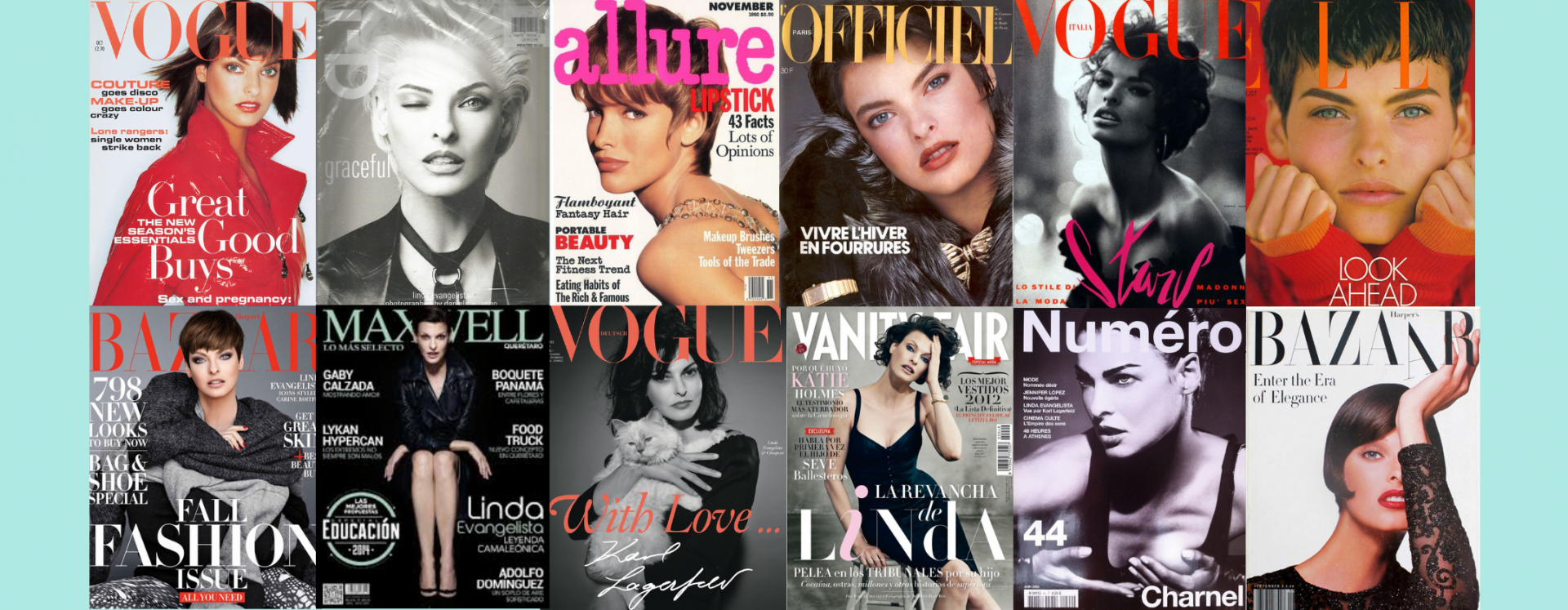The Insatiable List: "Big Six" 90s Supermodels - 90s Fashion World